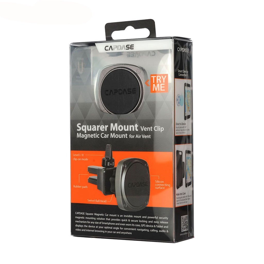 SQUARER Magnetic Car Mount Air Vent Clip - Capdase