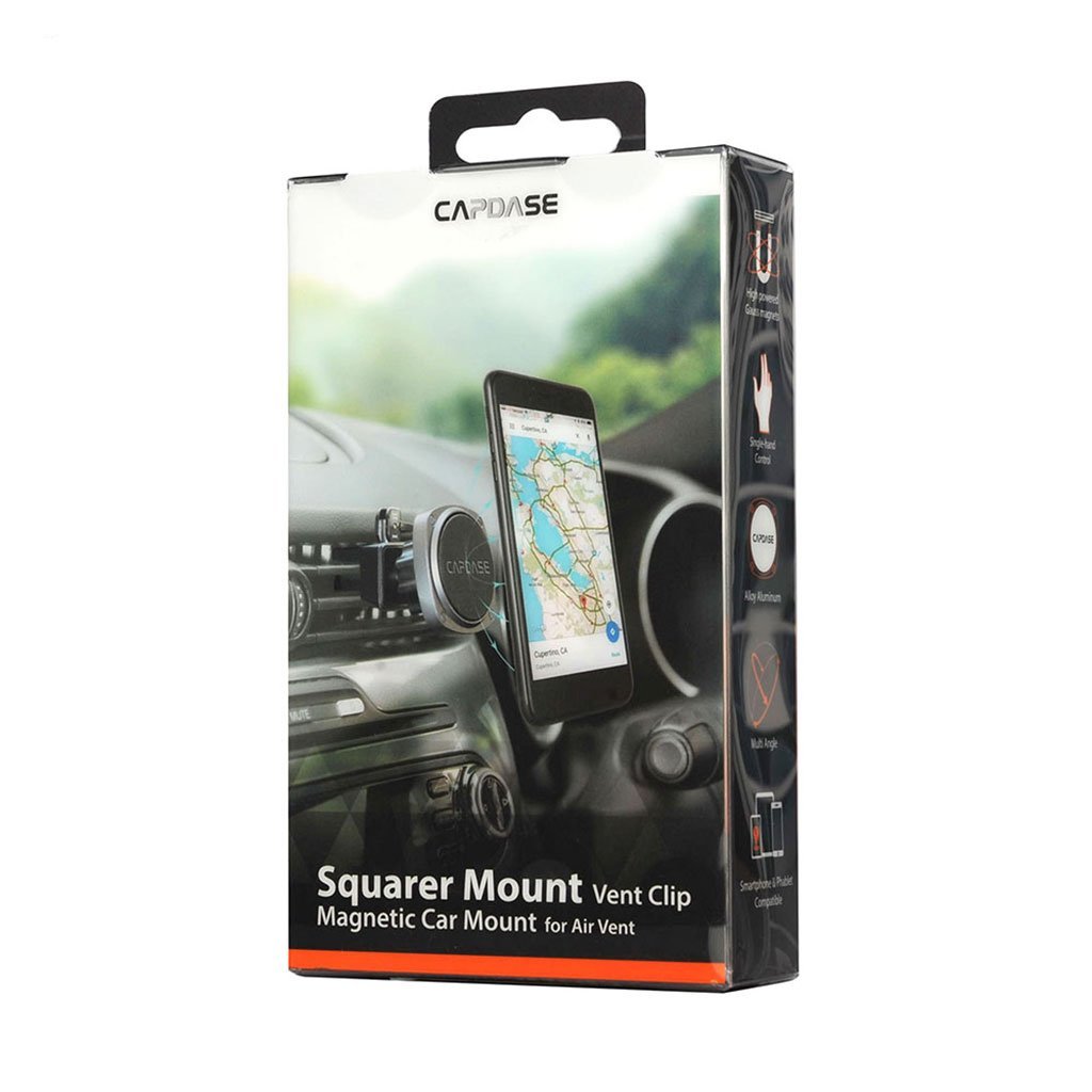 SQUARER Magnetic Car Mount Air Vent Clip - Capdase